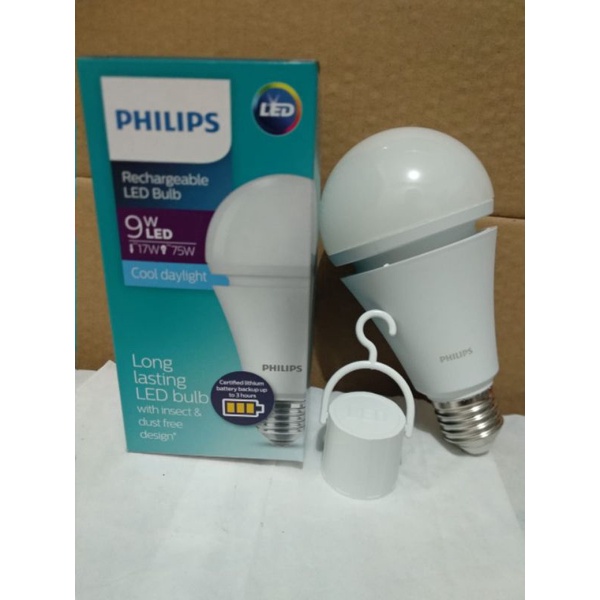Jual Lampu Philips LED Bulb Rechargeable - Emergency 9 Watt ( Putih ...