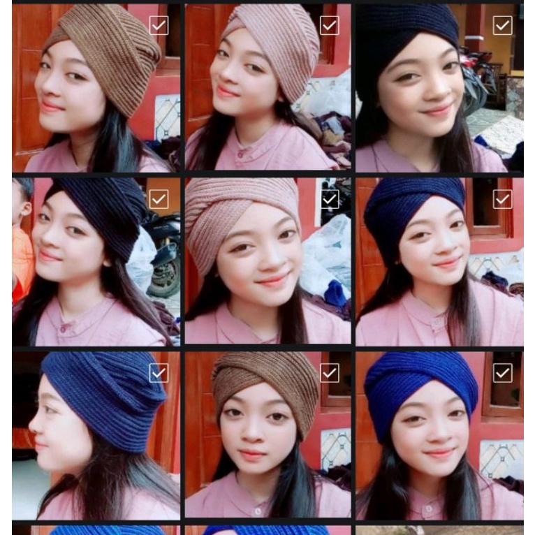 Jual ciput rajut turban instan premium terbaru | Shopee Indonesia