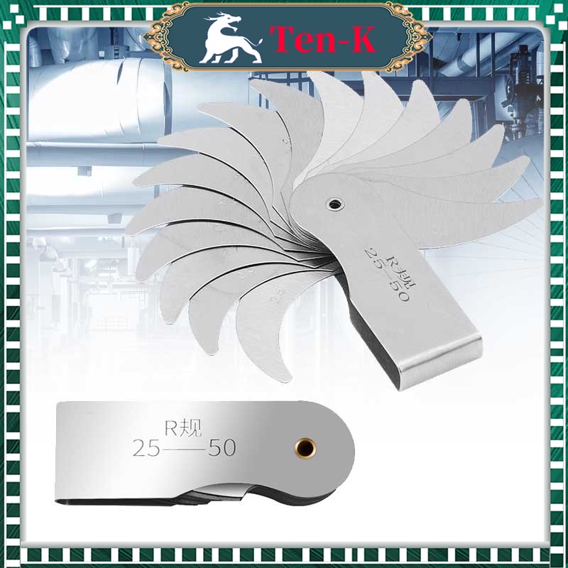 Jual Radius Gauge R25-50 Mal Radius for Machinist Die Makers | Shopee ...