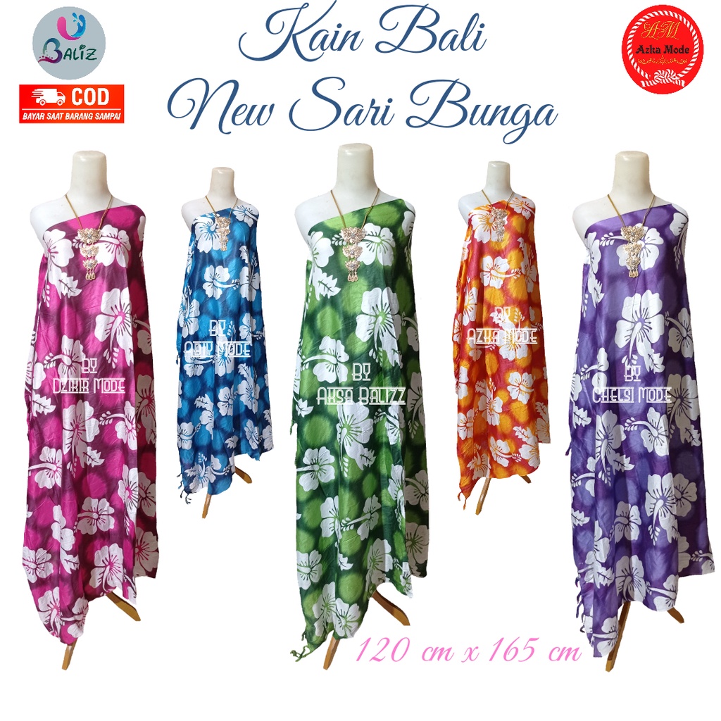 Jual Kain Pantai Kain Bali Pantai - Kain Bali Motif New Sari Bunga ...