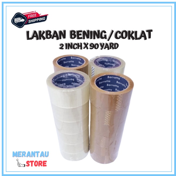 Jual Lakban Bening Isi 6 Kiloan 2 Inch Solasi Plakban Isolasi Solatip ...