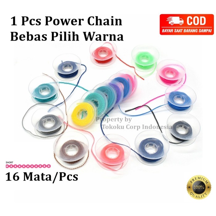 Jual Karet Power Chain Behel Gigi 1 Pcs 16 Lubang | Shopee Indonesia