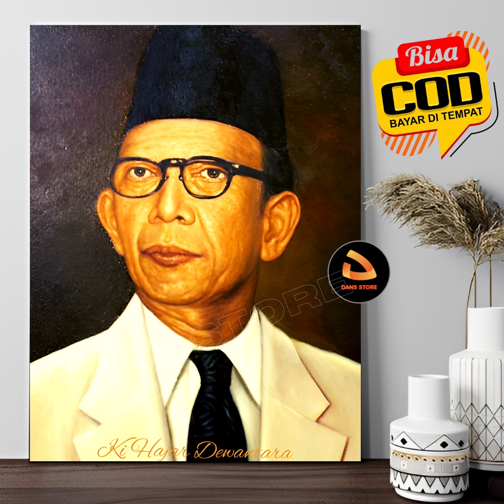 Jual Poster Lukisan Ki Hajar Dewantara Hiasan Dinding Aesthetic KD2 ...