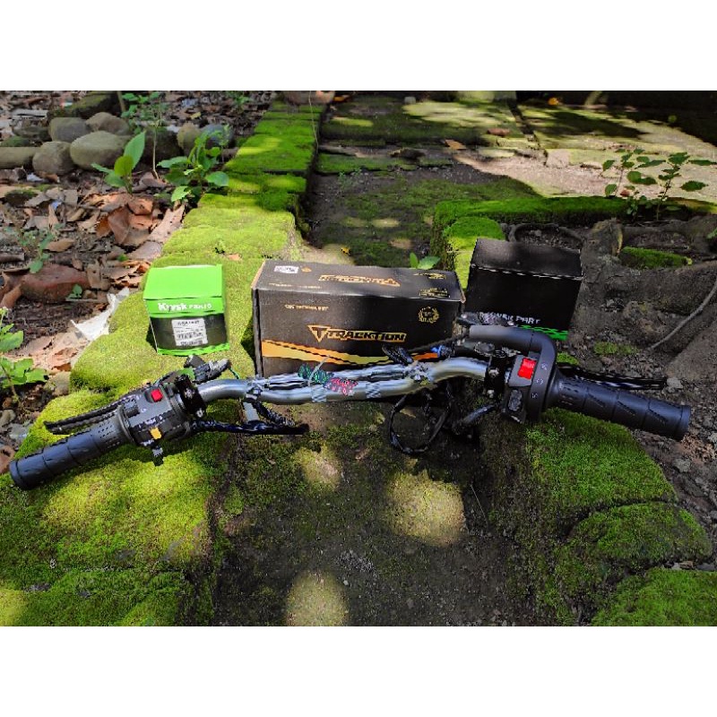 Jual PAKET lengkap stang daytona set holder kanan kiri ninja ksr set ...