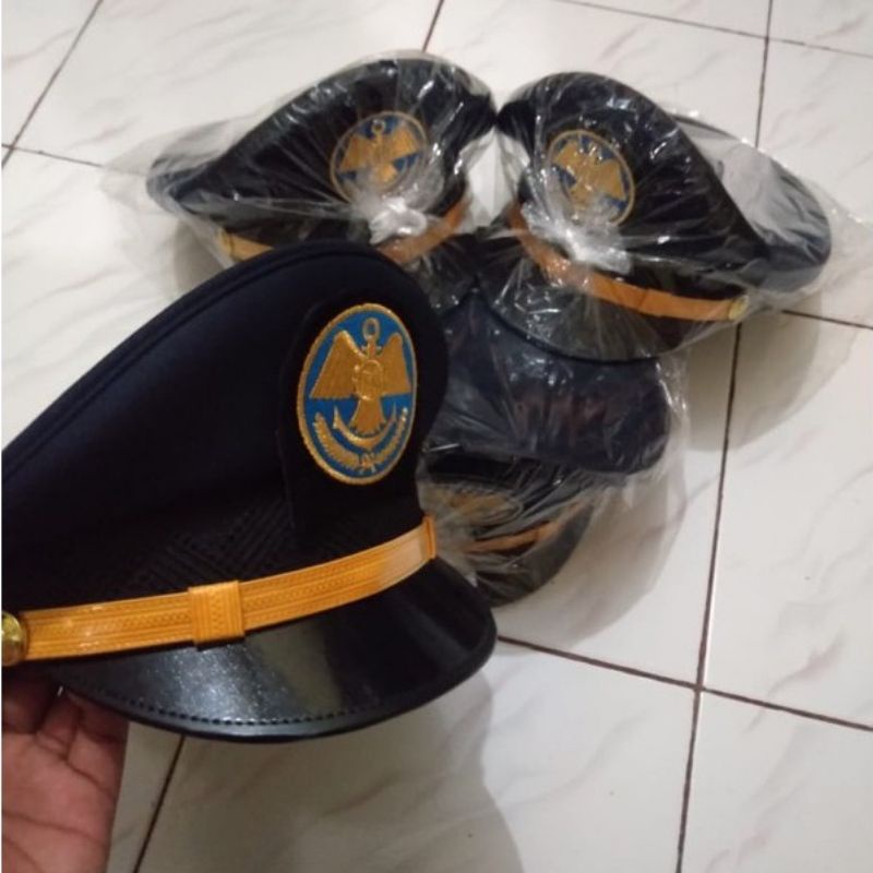 Jual Topi Pet Perhubungan / Topi Pet Perhubungan Pria / Topi Pet ...