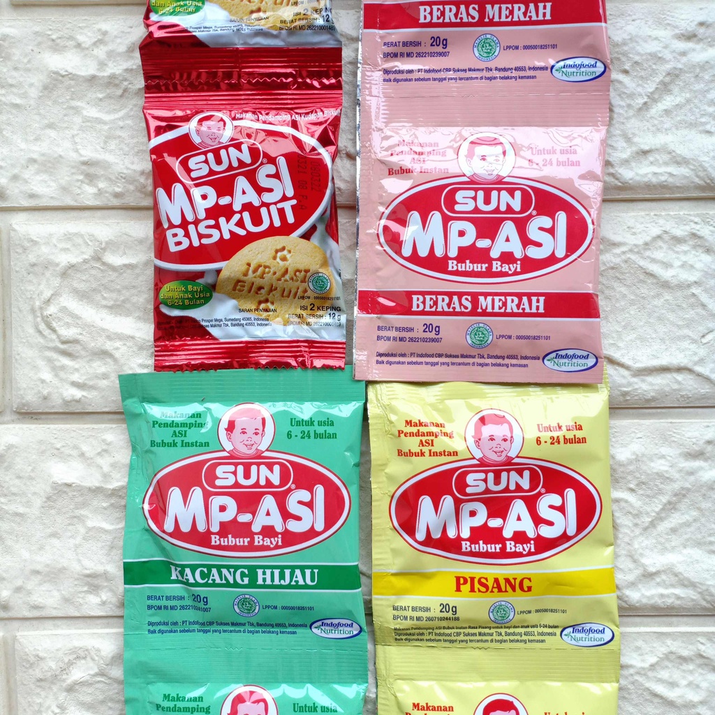 Jual SUN Mpasi Bubur Sereal Susu Biskuit Sachet Ubi Ungu 20gr Mp-asi Mp ...