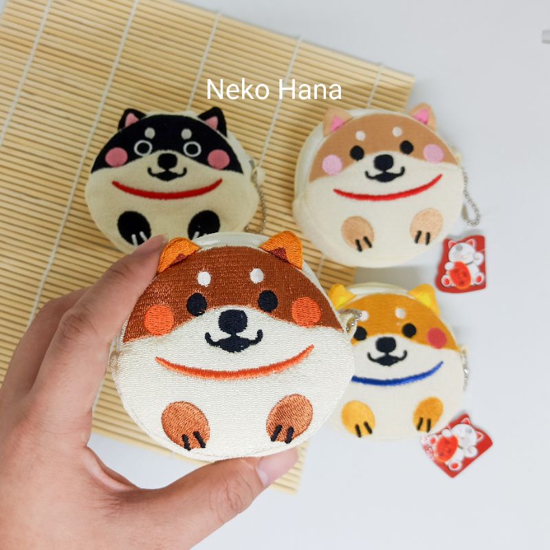 Jual Chirimen Shiba Inu Coin Wallet Dompet Kain Koin Khas Jepang Anjing ...