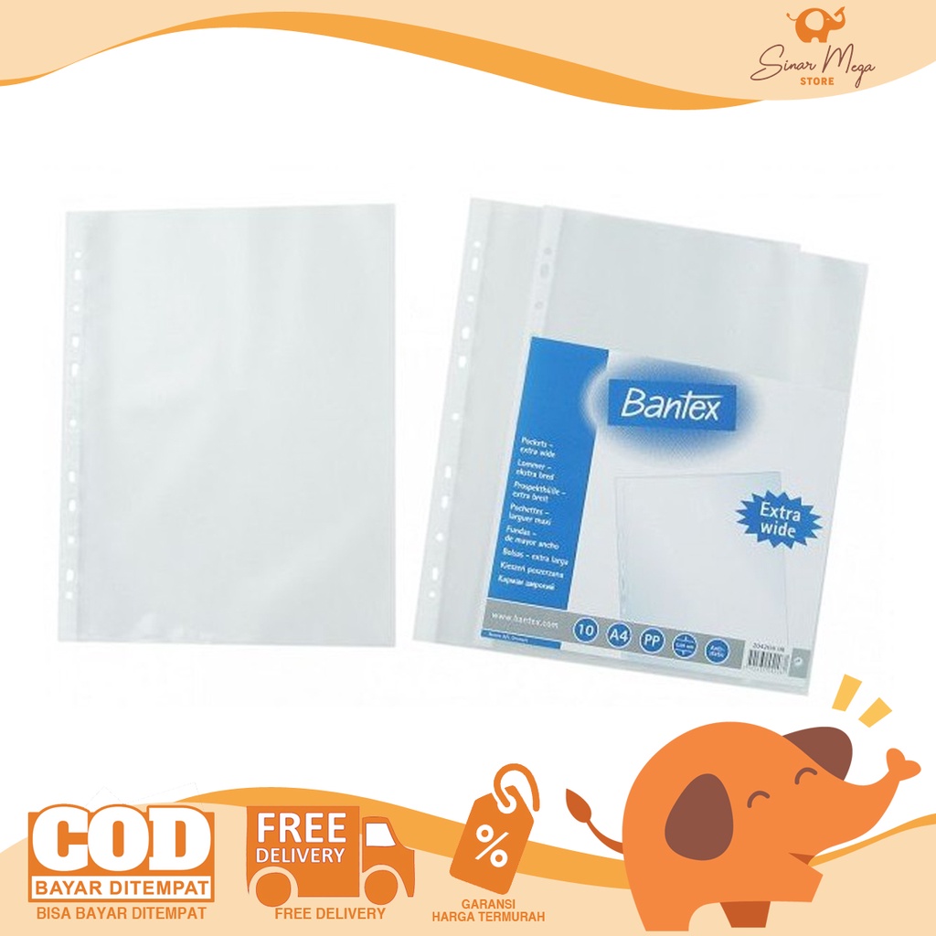 Jual Bantex Pocket Folio/F4 2045 08 20 Sheets/Lembar(Kulit Jeruk ...