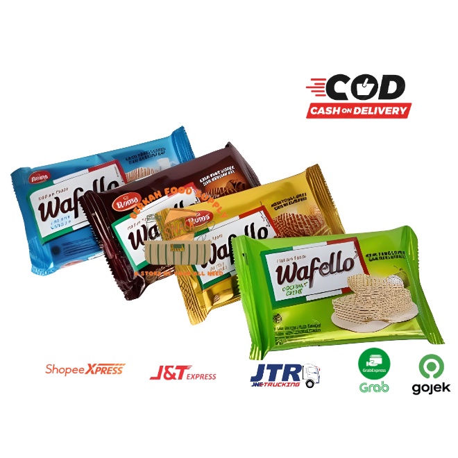 Jual ( BERKAH ) WAFELLO Roma Wafer Mini Butter Caramel Choco Blast ...