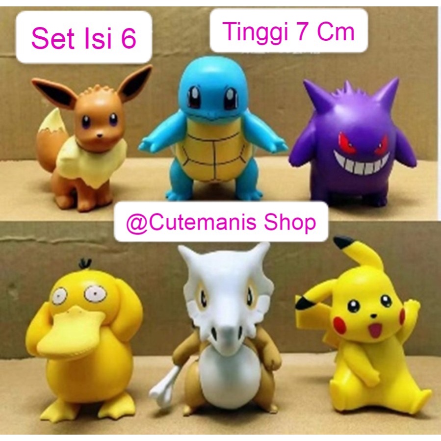 Jual Mainan Figure Pokemon Set Isi 6 Pcs | Shopee Indonesia