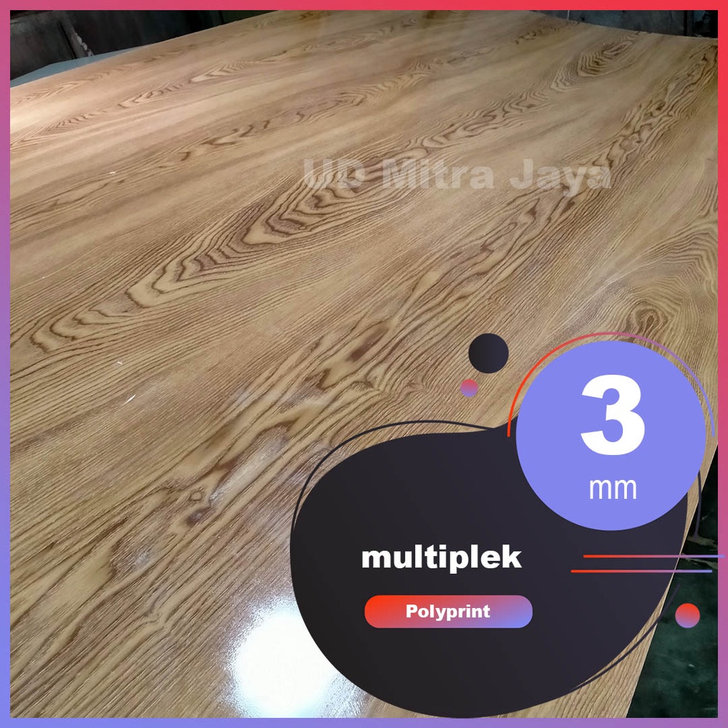 Jual Triplek tebal 3mm polyprint atau motif kayu | Shopee Indonesia