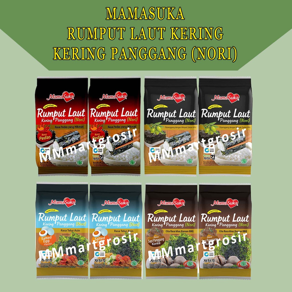 Jual Mama Suka / Snack Cemilan Rumput Laut / Cemilan Rumput Laut Varian ...