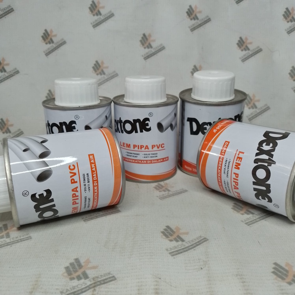 Jual Lem Pipa PVC DEXTONE 150 gram - Lem Paralon Kaleng 150gr - Lem PVC ...