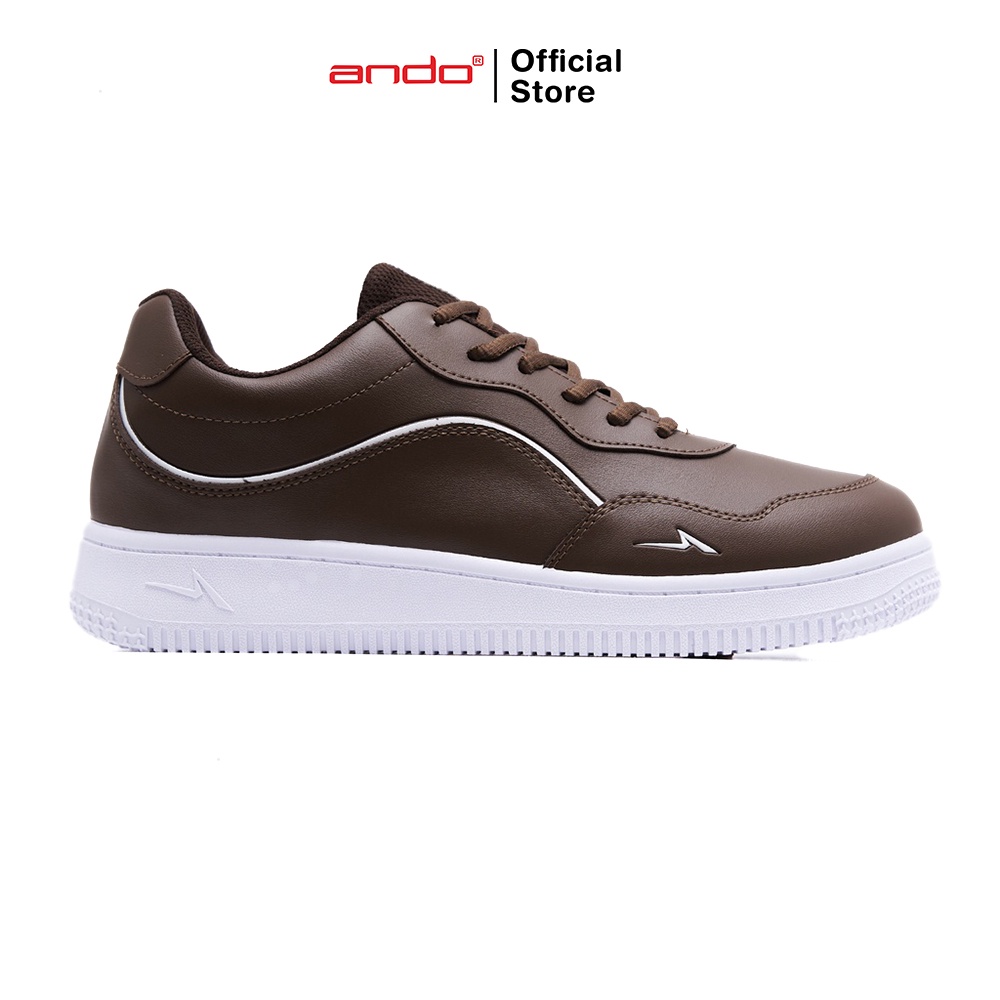 Jual Ando Official Sepatu Sneakers Milson Pria Dewasa - Cokelat ...