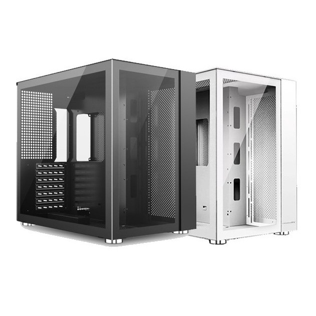 Jual Casing PC Gaming VenomRx Daemon XL Tempered Glass Black white ...