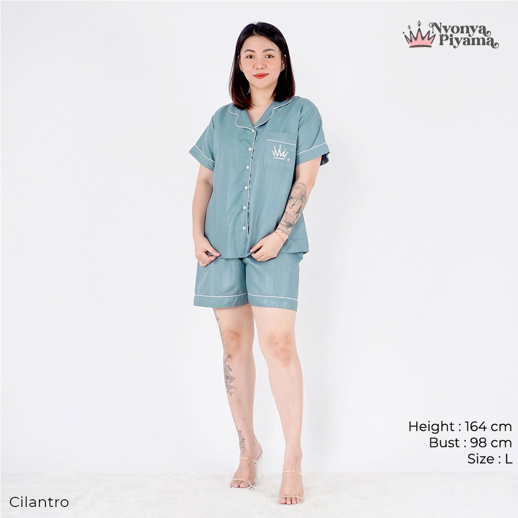 Jual [BEST SELLER] Nyonya Piyama Poly Bamboo Set Classic Family ...