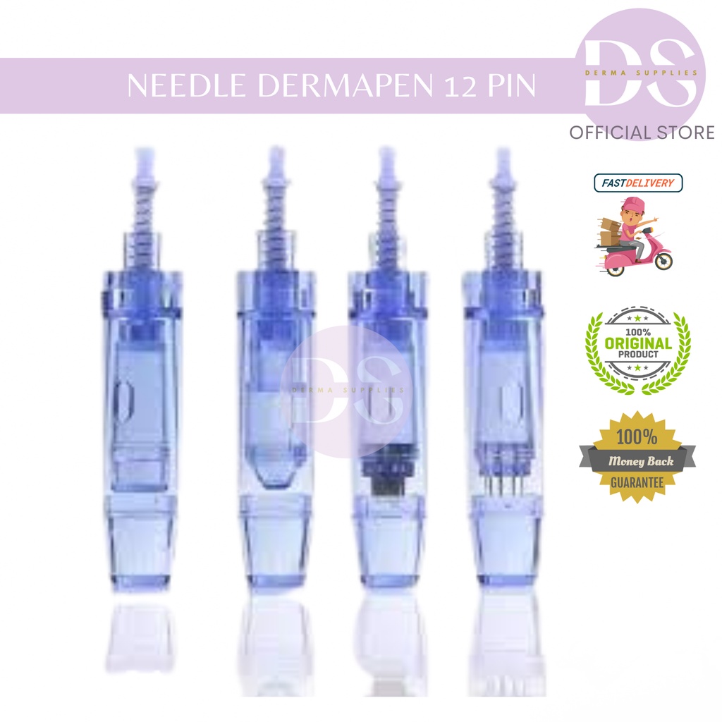 Jual Dermapen DR Pen Jarum 12 Pin Needle Biru Dengan Tutup | Shopee ...