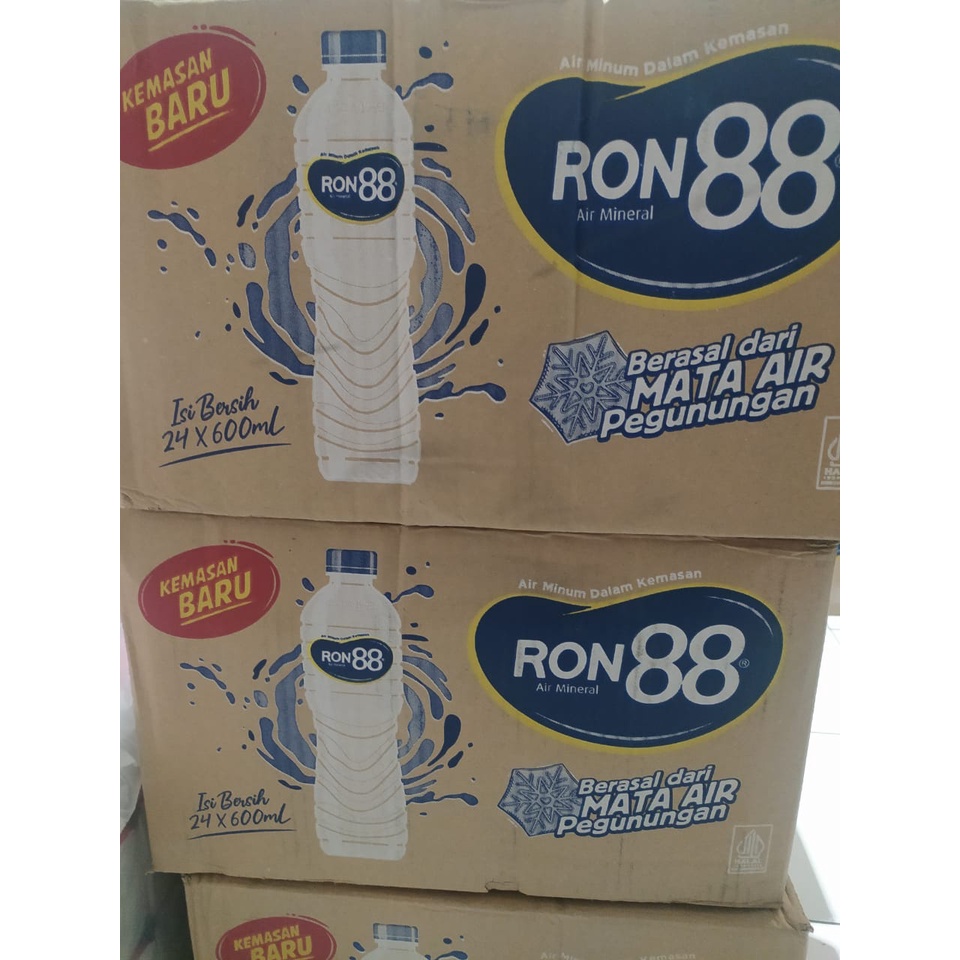 Jual Air Mineral RON 88 600ml isi 24 Botol per dus | Shopee Indonesia