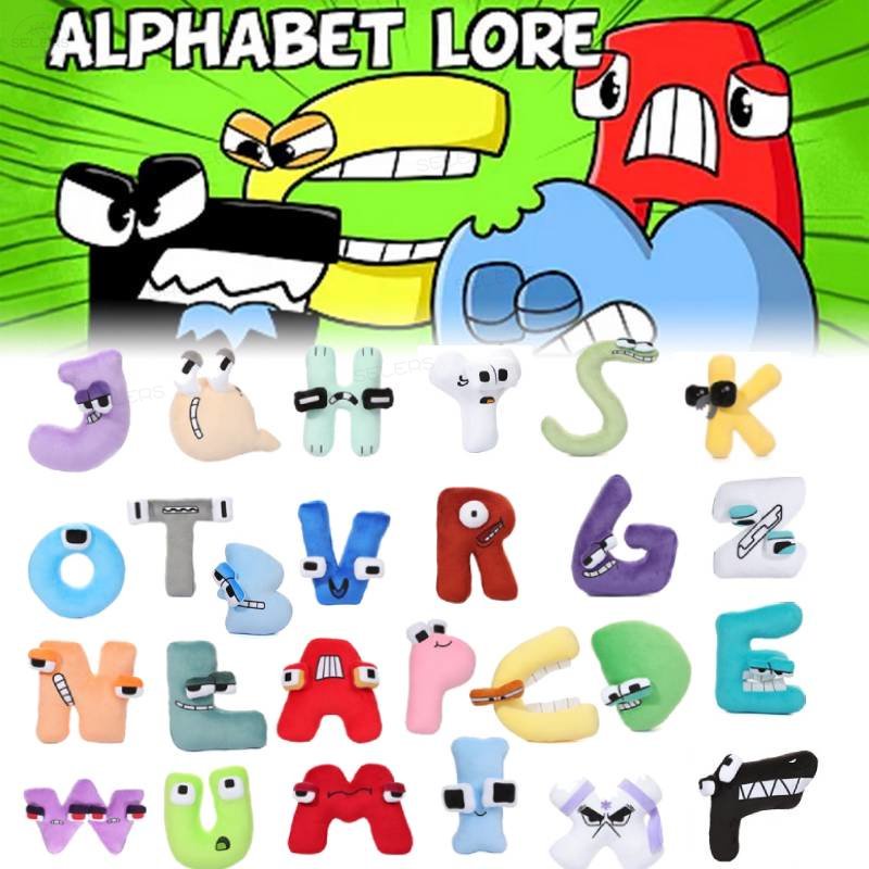 Jual Alphabet Lore Boneka Kartun Mainan Alphabet Stuffed Plush Toy 26 ...