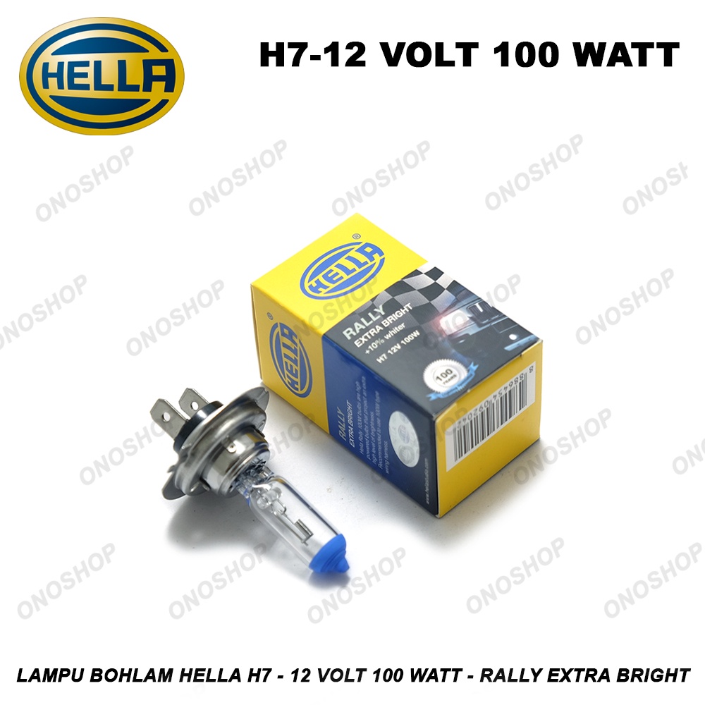 Jual Lampu Bohlam Hella H7 - 12 Volt 100 Watt - Rally Extra Bright ...
