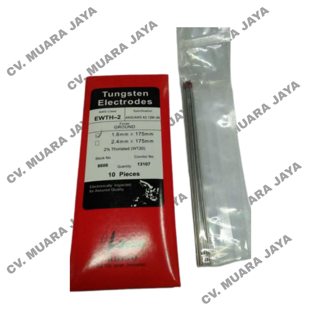 Jual Kawat Las Tungsten Electrodes 1,6×175 (Pack) | Shopee Indonesia
