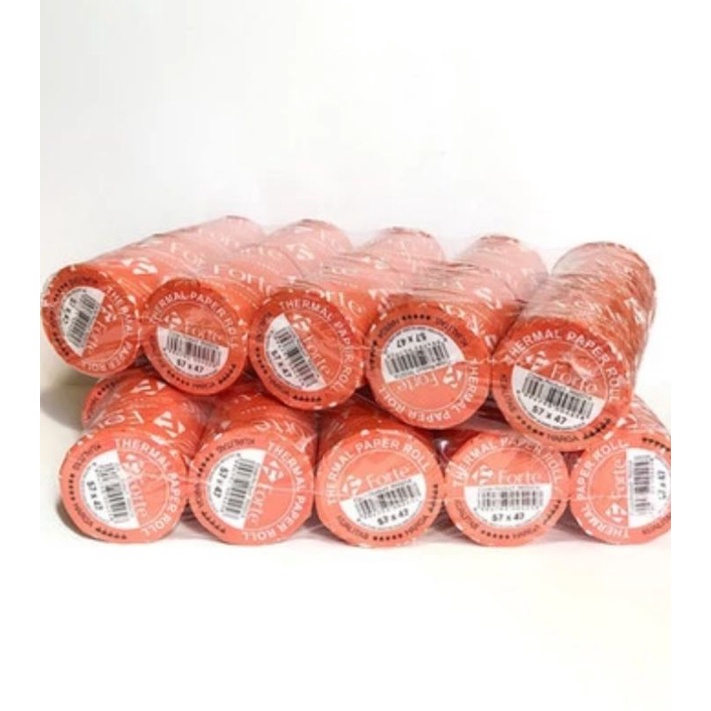 Jual Kertas Kasir Thermal Paper Roll Forte 57x36, 57x47 (10 roll ...