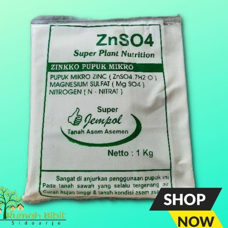 Jual Stok terbaru Pupuk Mikro ZnSO4 Zinc 1kg | Shopee Indonesia