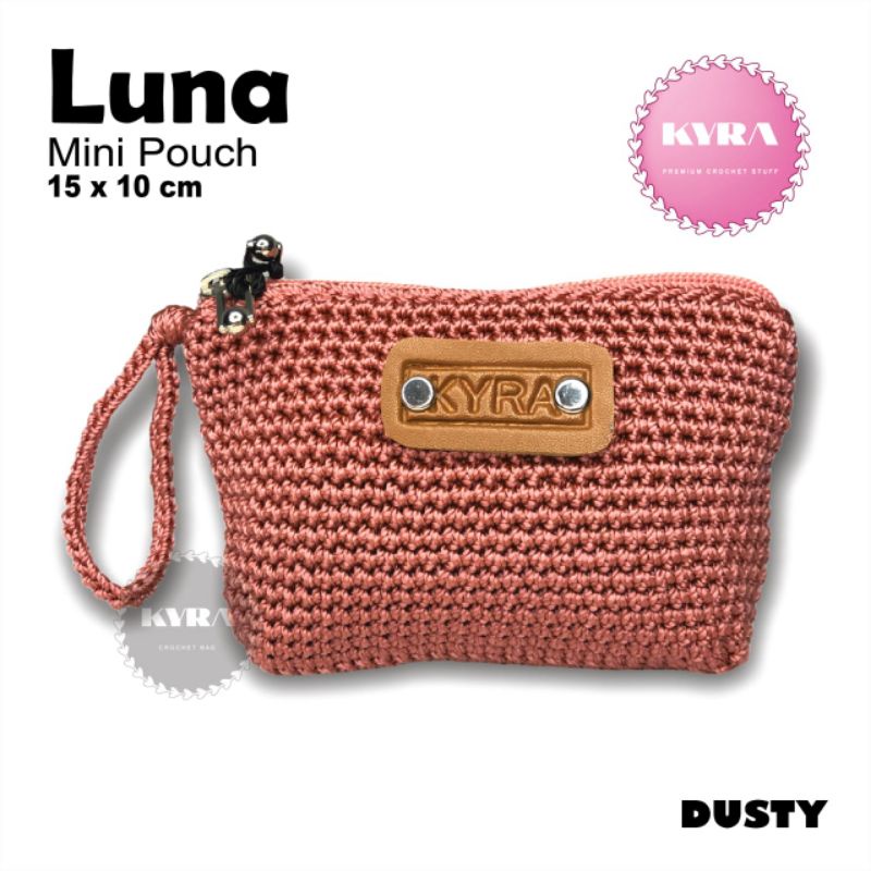 Jual DOMPET RAJUT LUNA MINI POUCH (15X10CM) | Shopee Indonesia
