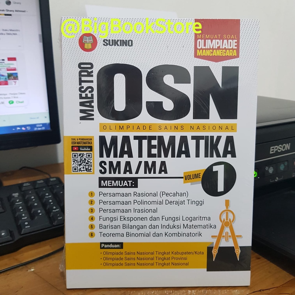 Jual BUKU OLIMPIADE - MAESTRO OSN MATEMATIKA SMA/MA VOL.1 PROF. SUKINO - YRAMA WIDYA | Shopee ...