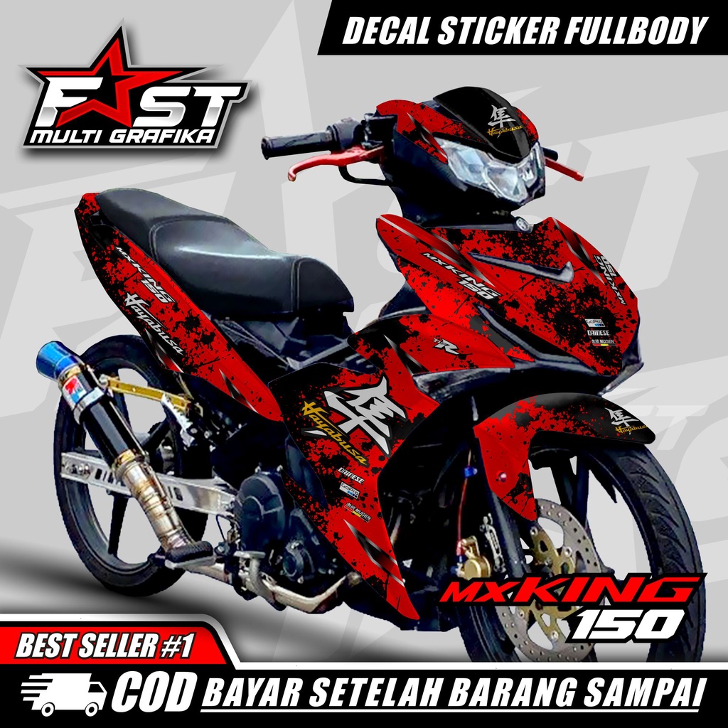 Jual stiker decal mx king new full body decal stiker motif hayabusa ...