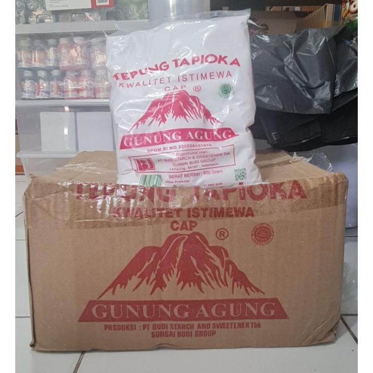 Jual Tapioka Gunung Agung 20 x 500 Gr (1dus) | Shopee Indonesia
