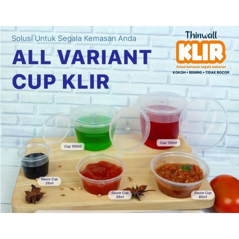 Jual cup saos 25ml, 35ml dan 60ml isi 50 pcs | Shopee Indonesia