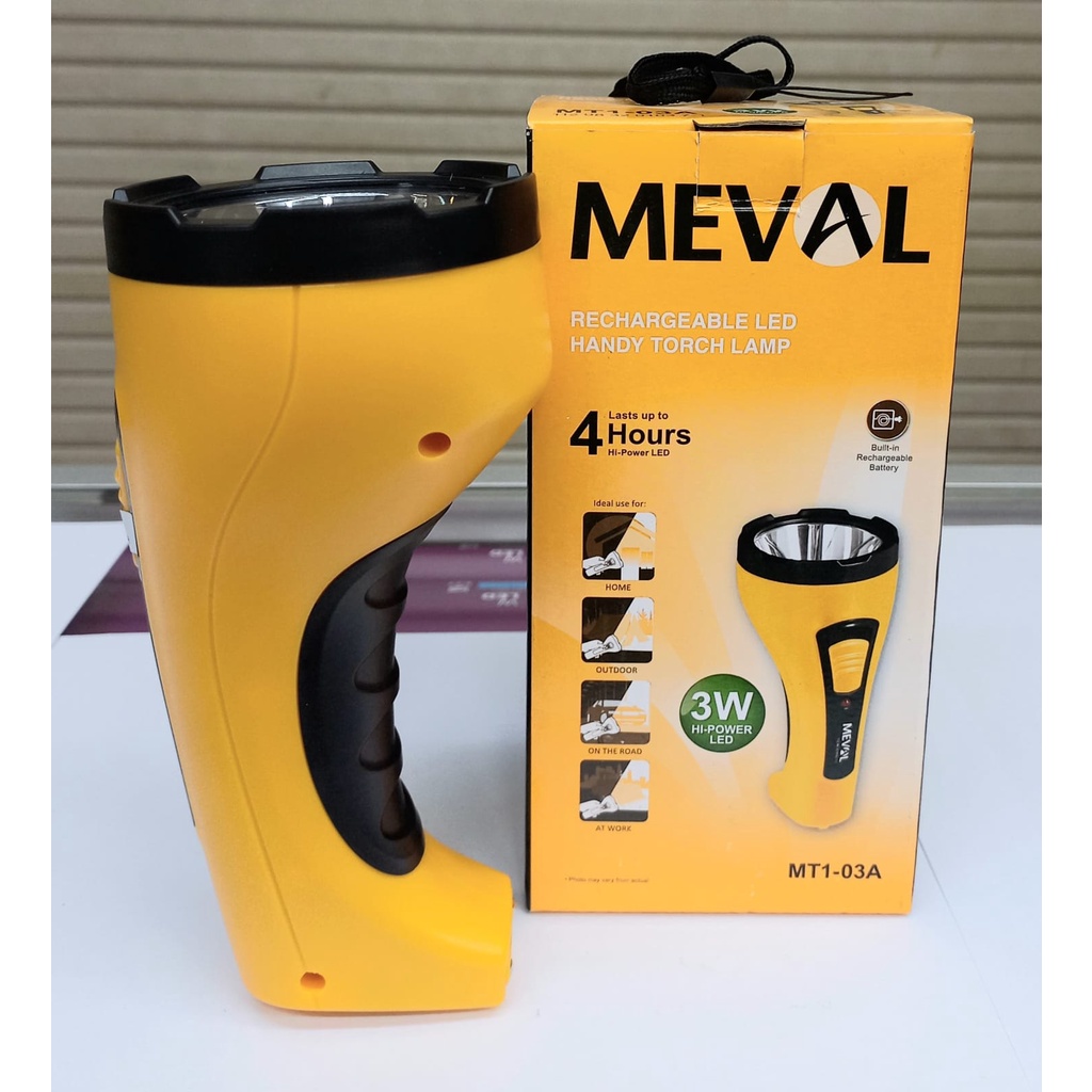 Jual Meval Lampu Senter Led 3 Watt | Shopee Indonesia