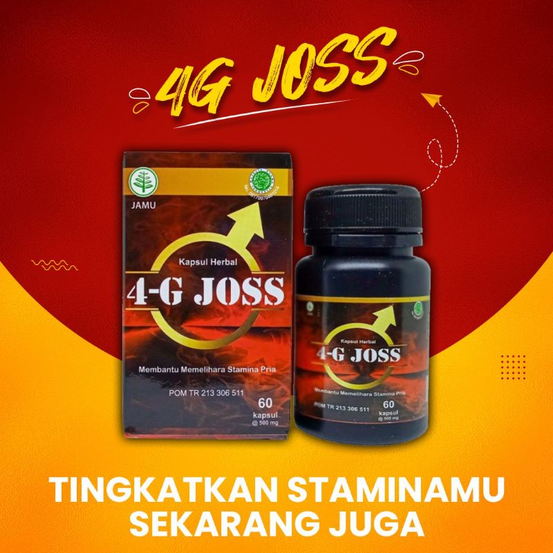 Jual Kapsul Herbal 4G Joss Suplemen Kesehatan Meningkatkan Stamina Pria ...
