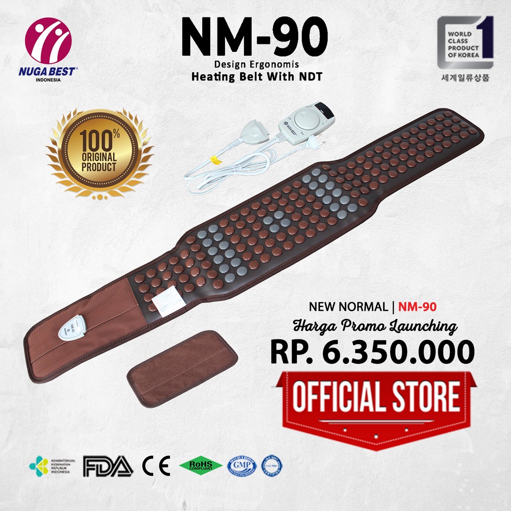 Jual Alat terapi Nugabest | NM-90 Heating Belt With NDT Nuga Best (Sabuk Kesehatan) asli korea ...