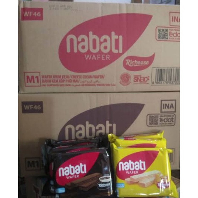Jual NABATI WAFER 2000 RASA COKLAT (M1) 1 DUS (60 PCS) | Shopee Indonesia