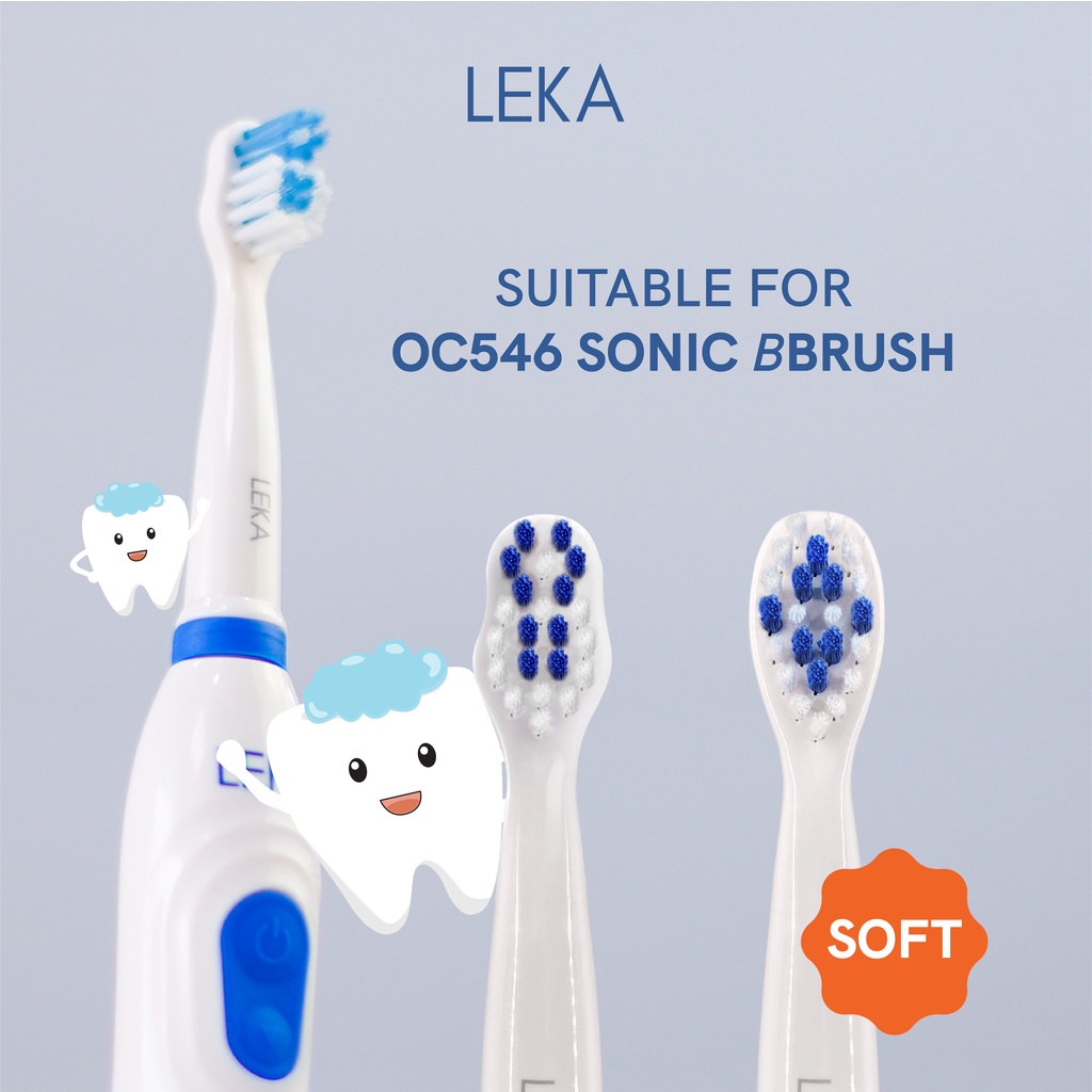 Jual LEKA OC546 Kids Sonic ProtectPro - Replacement Brush | Shopee Indonesia