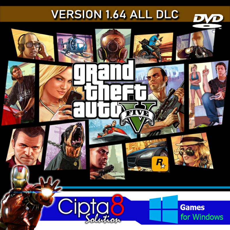 Jual GTA V VERSION 1.64 ALL DLC - GRAND THEFT AUTO V / GTA 5 - GAME PC | Shopee Indonesia