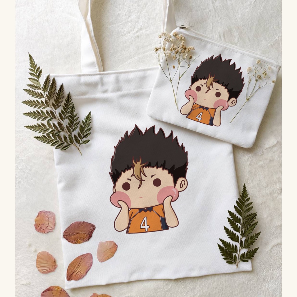 Jual HAIKYUU!! TOTE BAG + PENCIL CASE ANIME / ANIME KIT / ANIME FANKIT ...