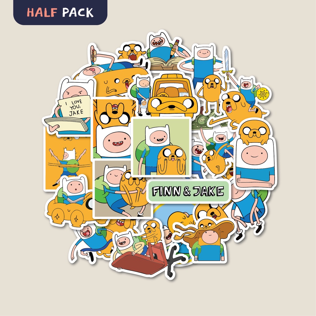 Jual STICKER PACK FINN AND JAKE | STICKER TUMBLER | STIKER LAPTOP KOPER ...