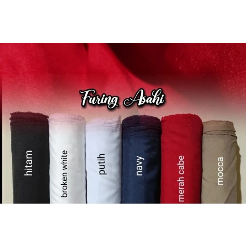 Jual Kain Furing Asahi arahan saku,daleman furing permeter | Shopee ...