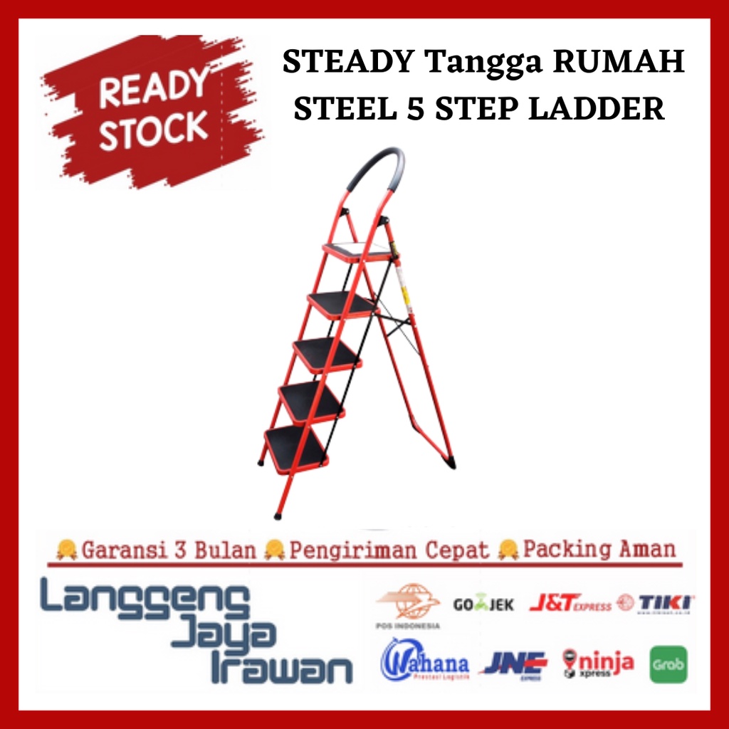 Jual STEADY Tangga RUMAH STEEL STEP LADDER 5 - Tangga Lipat Rumah ...