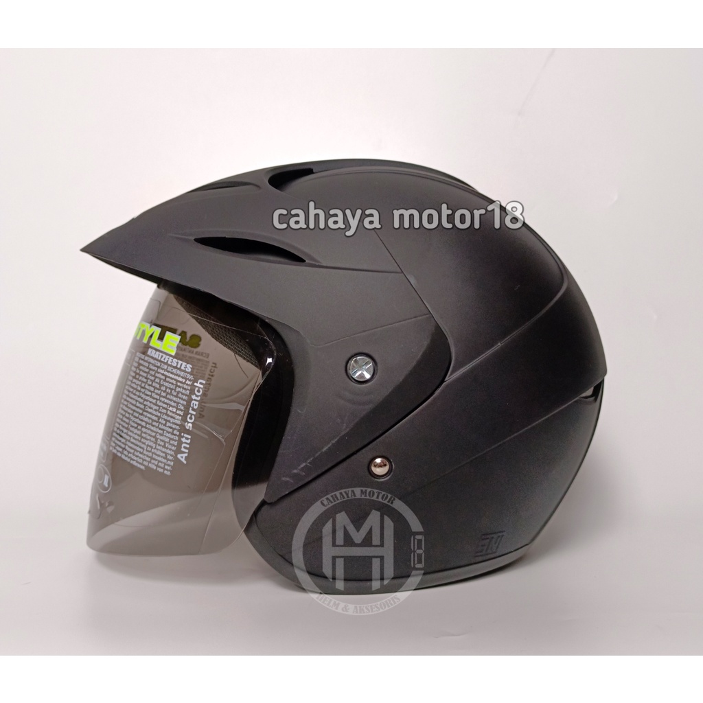 Jual HELM HIU NICO HALF FACE|HELM SNI DEWASA | Shopee Indonesia