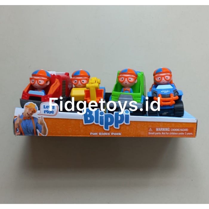 Jual Blippi Toy Vehicles Playset of 4, Larger 3 Inch Size | Shopee ...