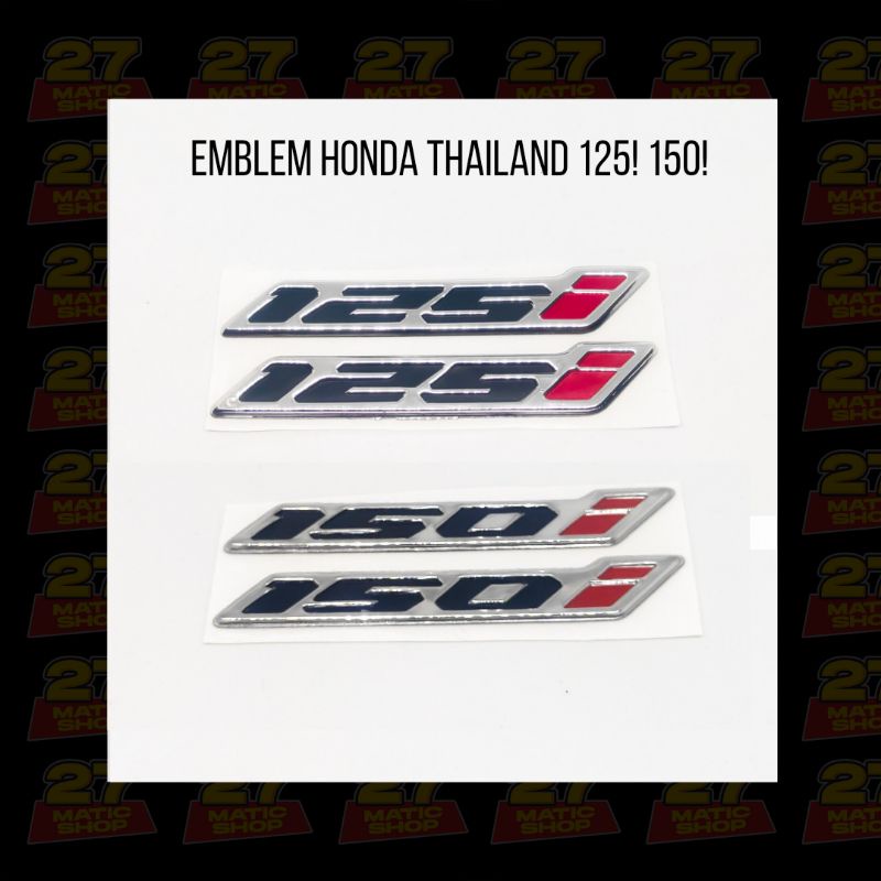 Jual Emblem 125i 150i Emblem Hobda 125i 150i Thailand | Shopee Indonesia