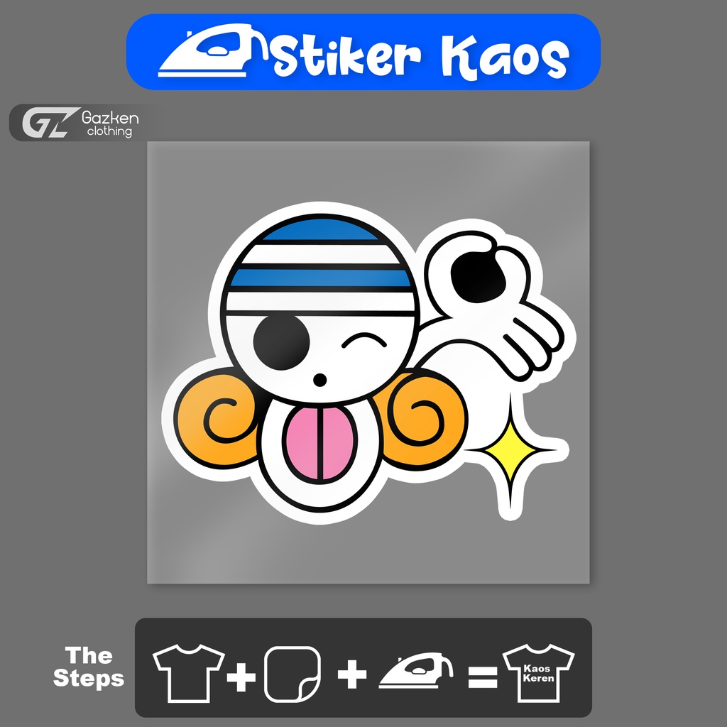 Jual Stiker Kaos One Piece Nami Pirate Flag Logo Sticker Sablon ...