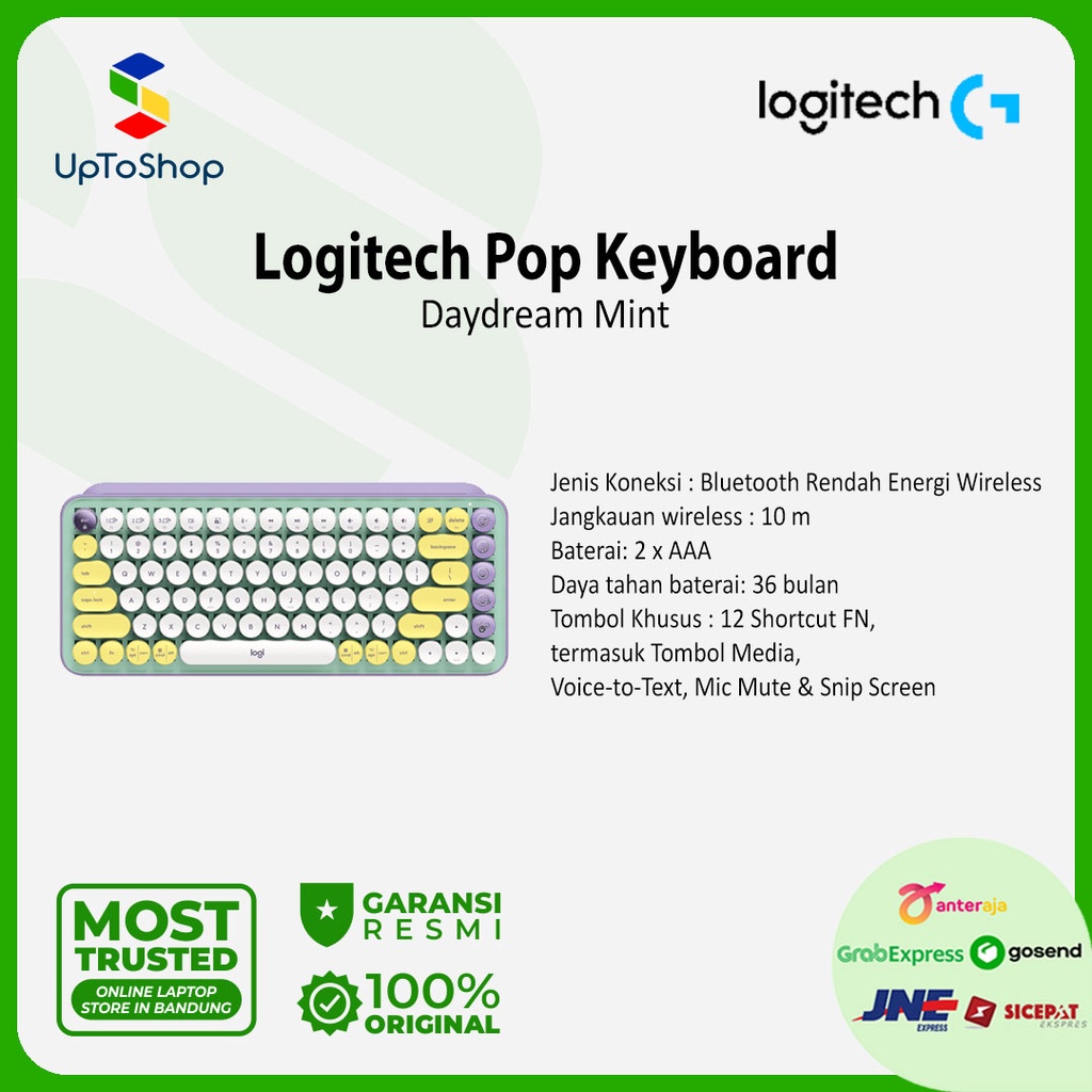 Jual Logitech Pop Keyboard Mechanical Wireless | Shopee Indonesia