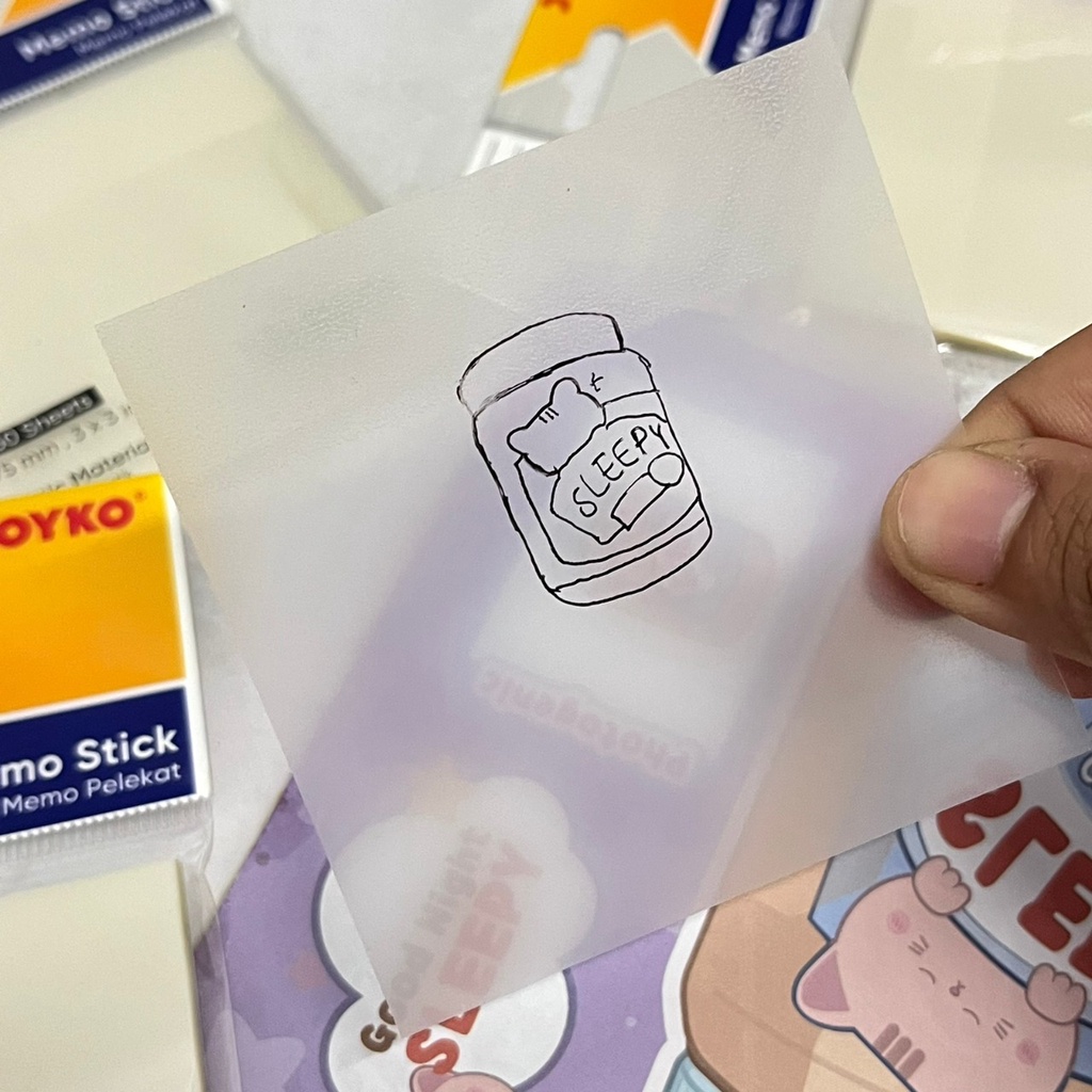 Jual STICKY NOTES BENING JOYKO 7,5 X 7,5 CM BAHAN PLASTIK ISI 50 LEMBAR ...