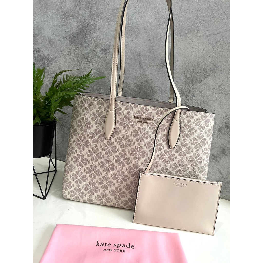 Jual Tas Wanita Branded Kate Spade KS Flower Coated Canvas All Day ...