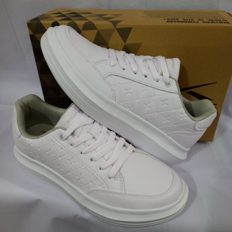 Jual sepatu sneakers wanita putih polos Spotec renata original | Shopee ...